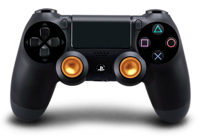 Palanca Joystick Aleación De Aluminio Dorado Control Playstation 4